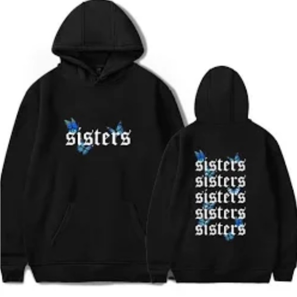 Sisters Apparel | Tops | James Charles Black Butterfly Sisters Hoodie ...